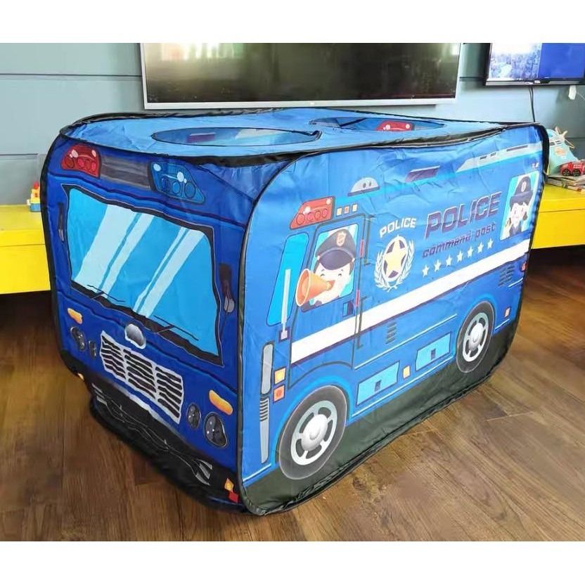 Children Play Tent Kids Bus Folding Police Fire-Engine Ice-Cream School ...