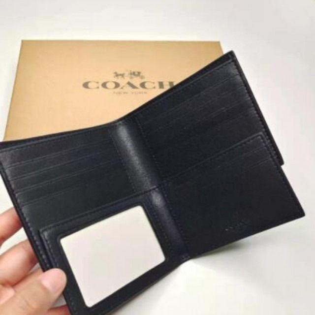 Coach 3 In 1 Wallet In Signature Canvas With Robot Print (Men Folding ...