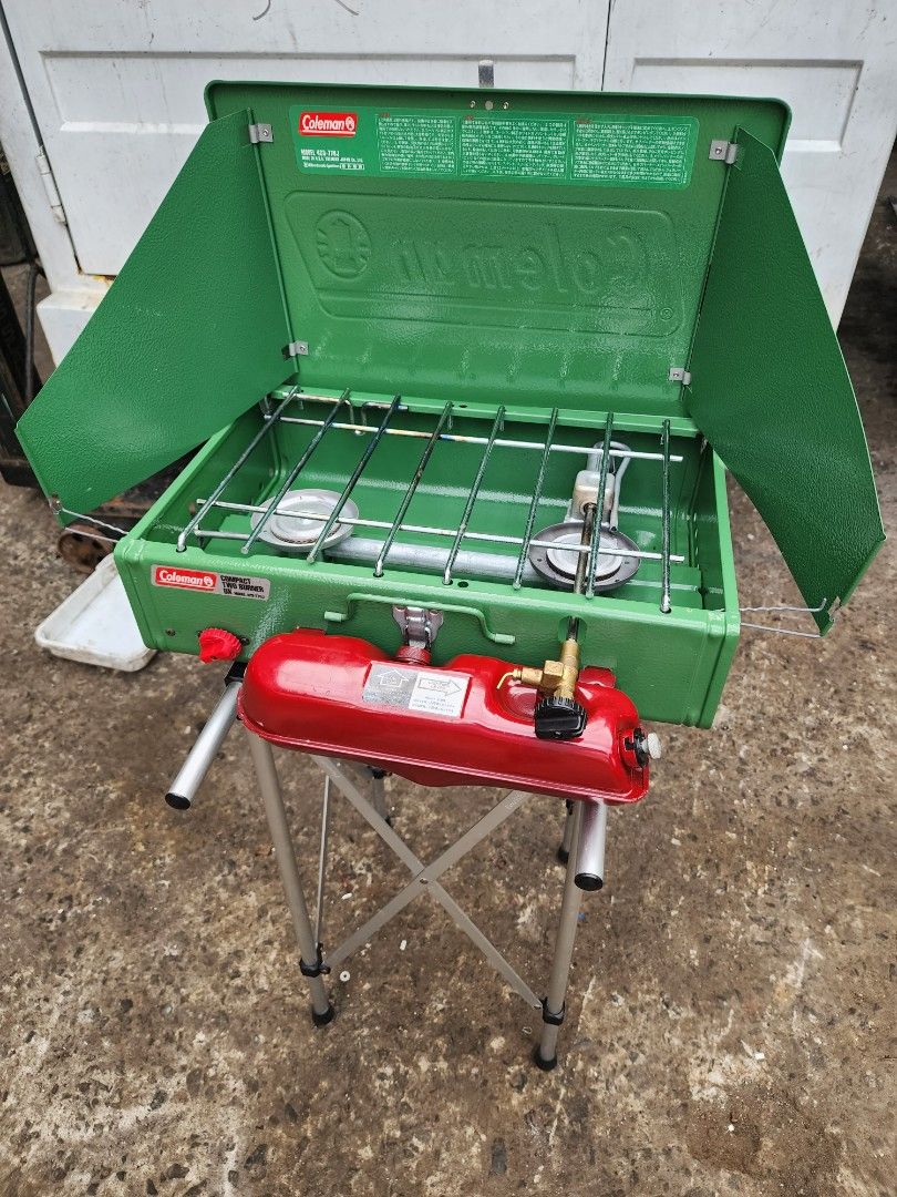 Coleman compact two burner dx(electronic ignition) With Iwatani ...