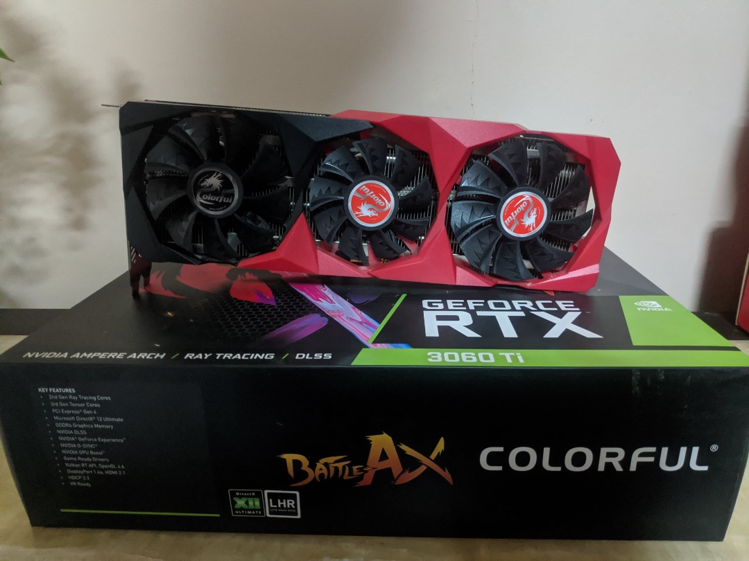 Colorful BattleAx 3060 ti LHR, Computers & Tech, Parts & Accessories ...