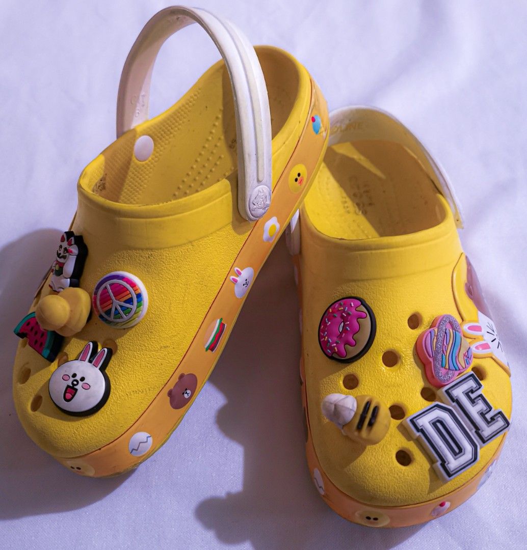 Crocs Yellow, Babies & Kids, Babies & Kids Fashion on Carousell