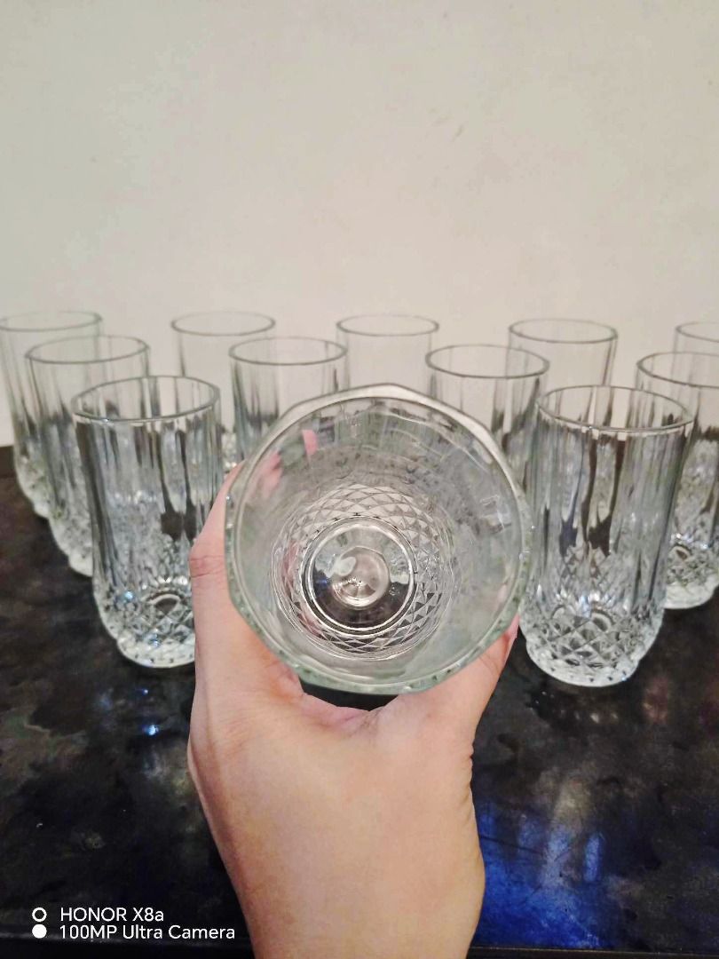 Eclat By Cristal D'Arques Longchamp 12oz. Crystal Highball Glassware ...