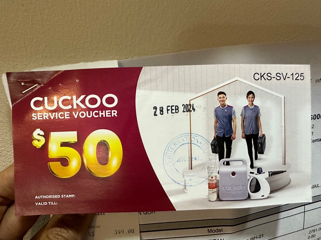 Cuckoo NCSP Voucher, Furniture & Home Living, Cleaning & Homecare ...
