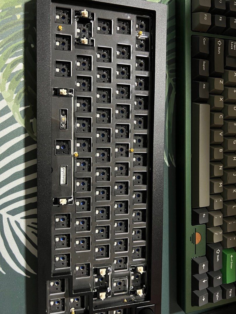 Custom built Keychron Q2 with Knob Mechanical Keyboard Black with foam ...