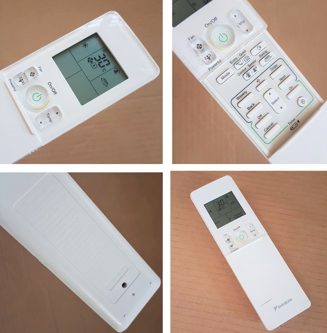 Daikin Wireless Remote Control, Model ARC466A19, Compatible with Daikin ...