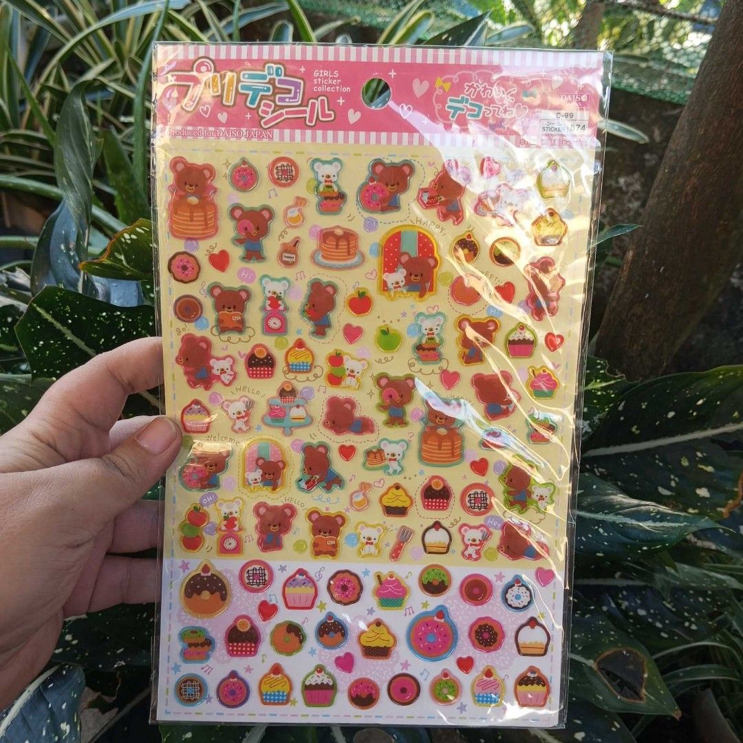 DAISO Japan Girls Sticker Collection, Hobbies & Toys, Stationary ...