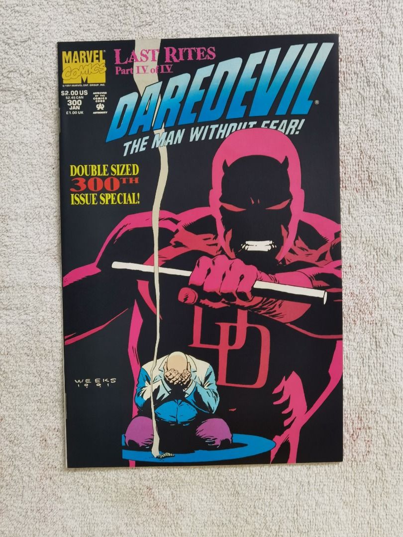 Daredevil (1st Series) issue 300. Giant-size issue. Cover art by Lee ...
