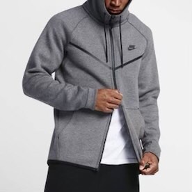 DARK GRAY NIKE TECH FLEECE JACKET, Men's Fashion, Coats, Jackets and ...