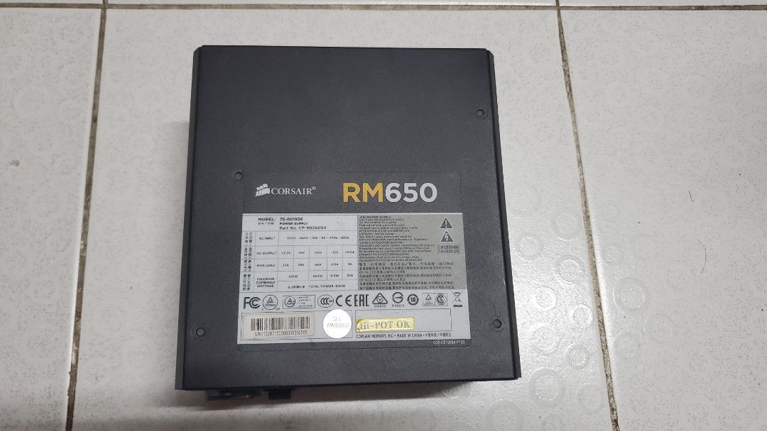 [Defective] Corsair RM650 650W PSU, Computers & Tech, Parts ...