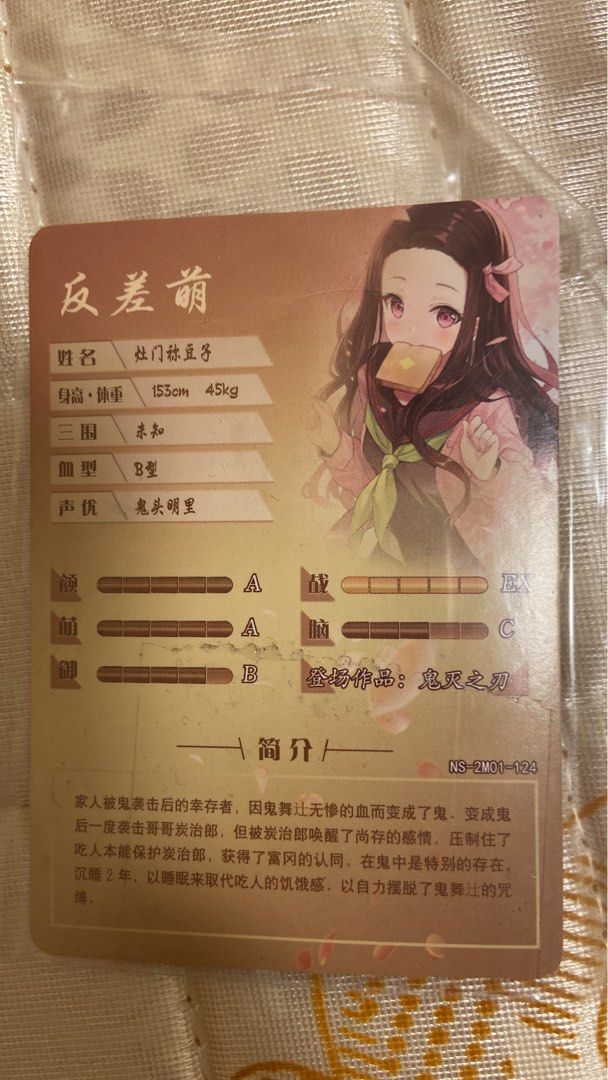 Demon slayer Nezuko Shiny Card Mandarin Version, Hobbies & Toys ...