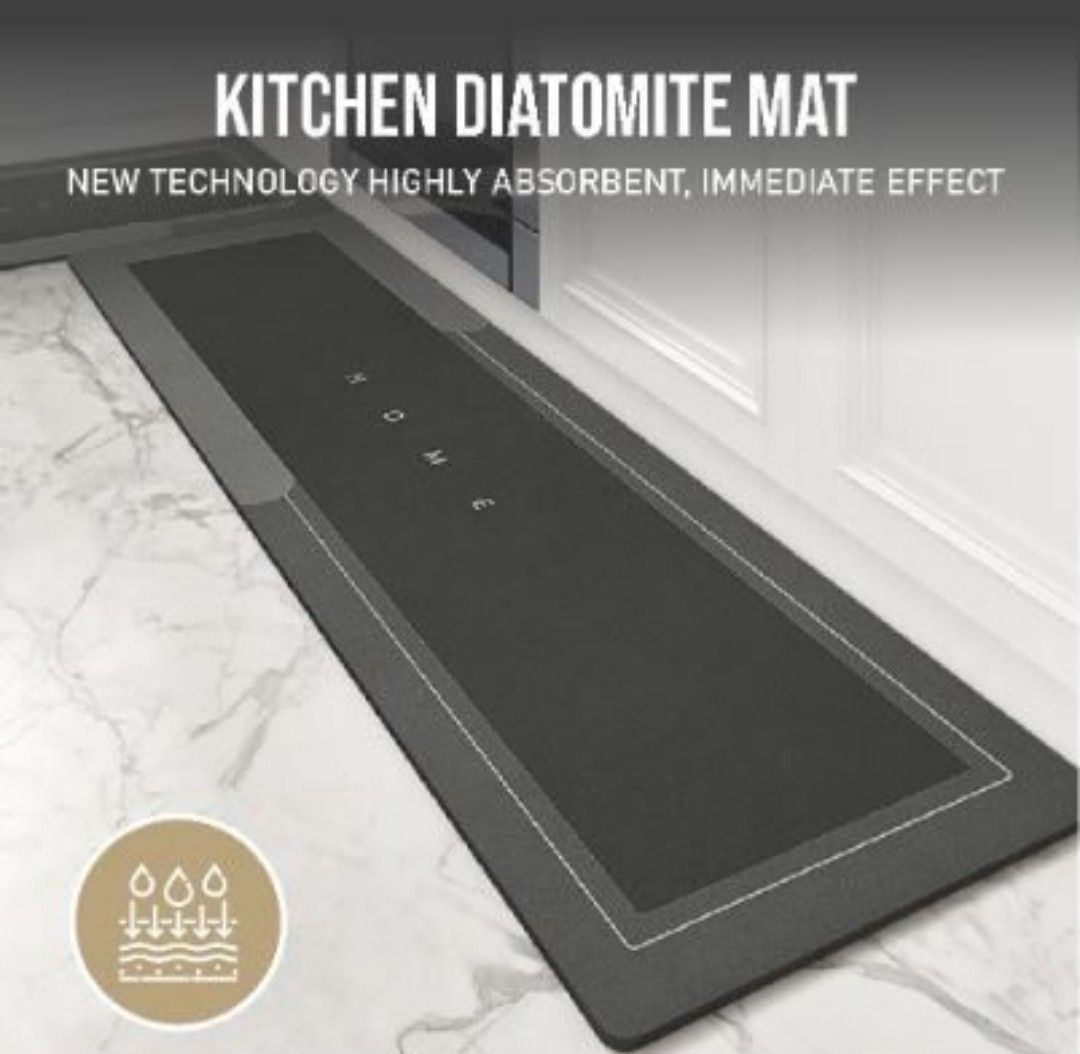 Diatomite Floor Map , Anti Slip , Quick Dry, Furniture & Home Living ...