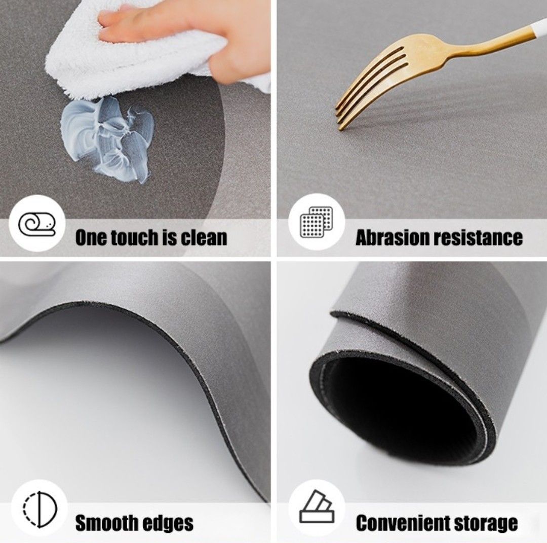 Diatomite Floor Map , Anti Slip , Quick Dry, Furniture & Home Living ...