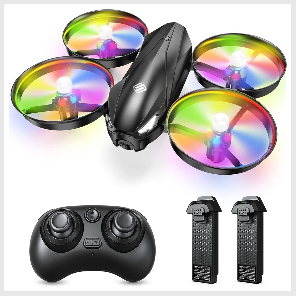 Drone for Kids, RC Drone for Toy with Colorful LED Lights, 3 Speeds, 3D ...