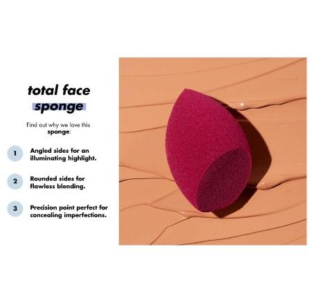 ELF Cosmetics Total Face Sponge Duo PT1651, Beauty & Personal Care ...