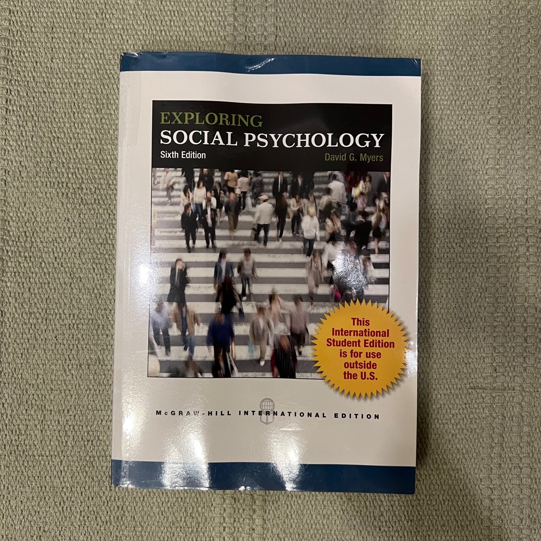Exploring Social Psychology by David G. Myers, Hobbies & Toys, Books ...