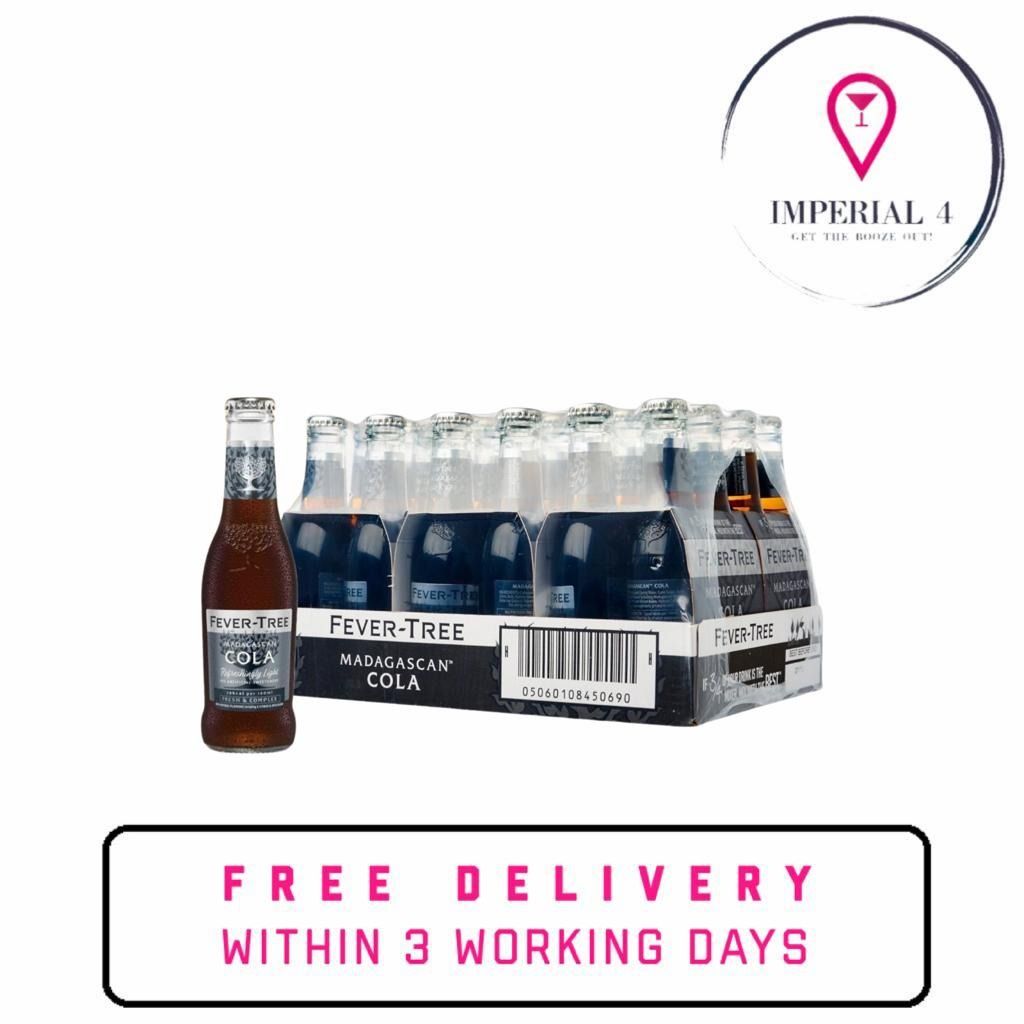 Fever Tree Refreshingly Light Madagascan Cola Mixer Bottle - 24X200ML ...