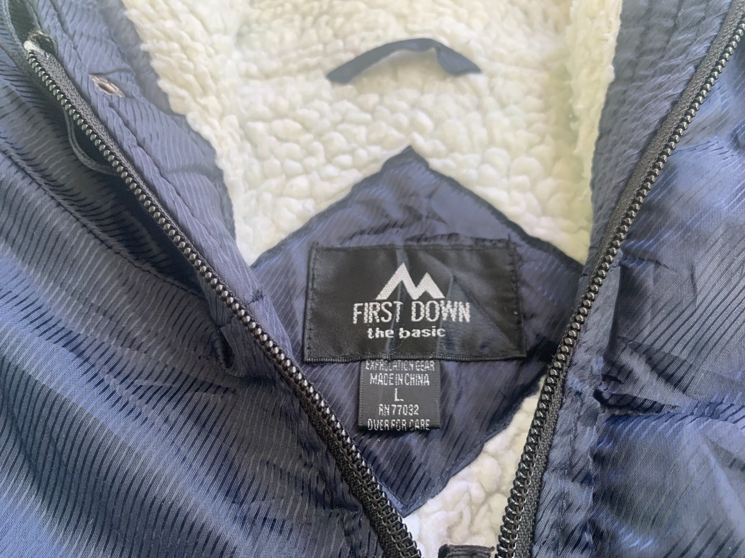 First Down Puffer Jacket Hooded - Large on Carousell