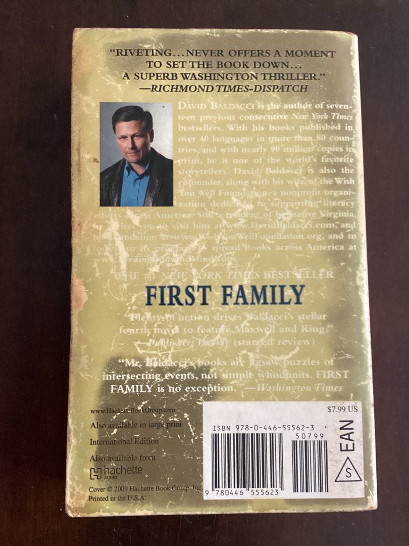 First Family by David Baldacci, Hobbies & Toys, Books & Magazines ...