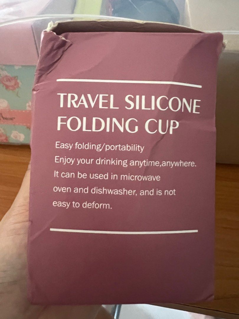 Travel Silicon Folding Cup, Furniture & Home Living, Kitchenware ...