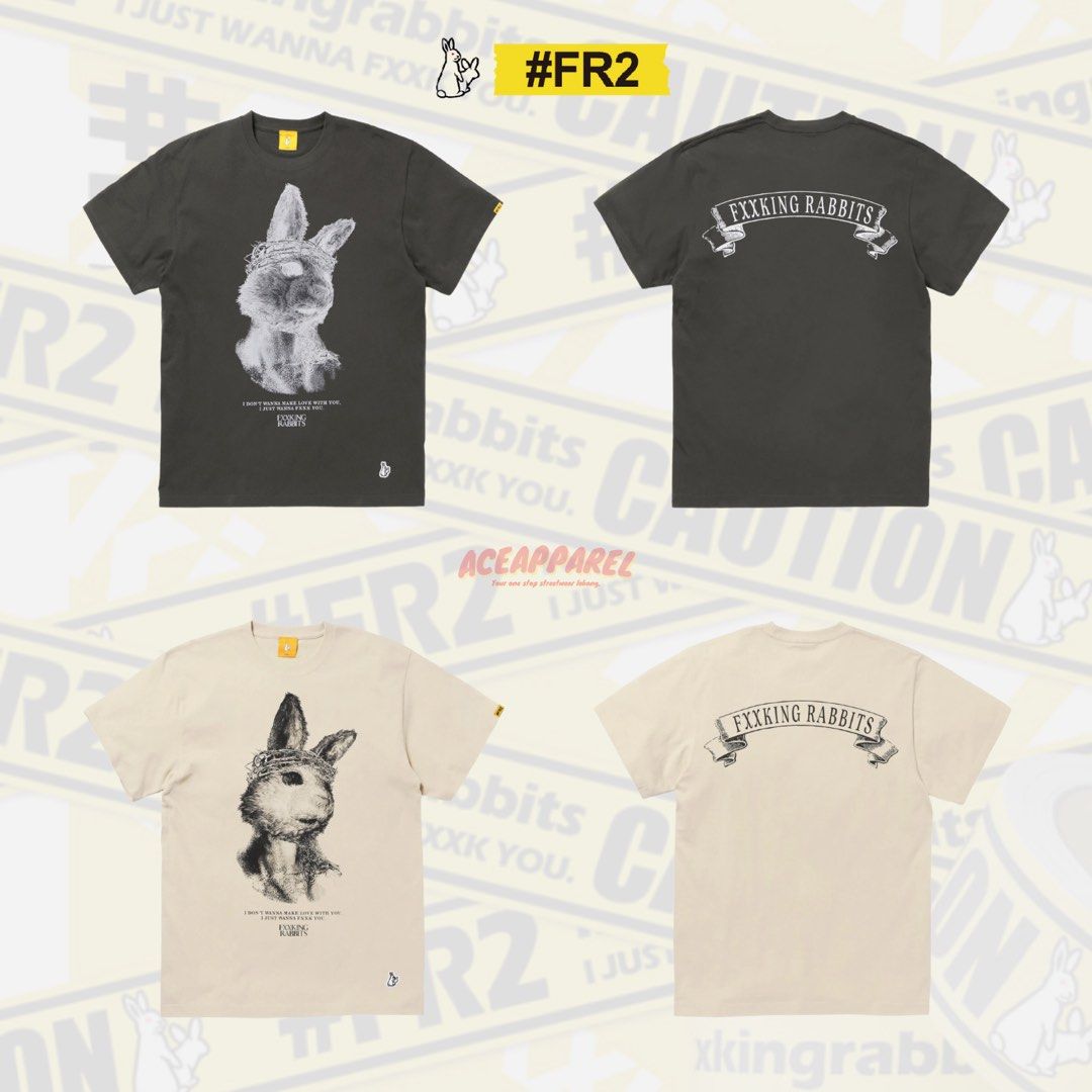 FR2 Rabbit Pigment Dye Tee, Men's Fashion, Tops & Sets, Tshirts & Polo Shirts on Carousell