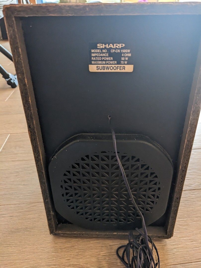 FREE SHARP Subwoofer, Audio, Soundbars, Speakers & Amplifiers on Carousell