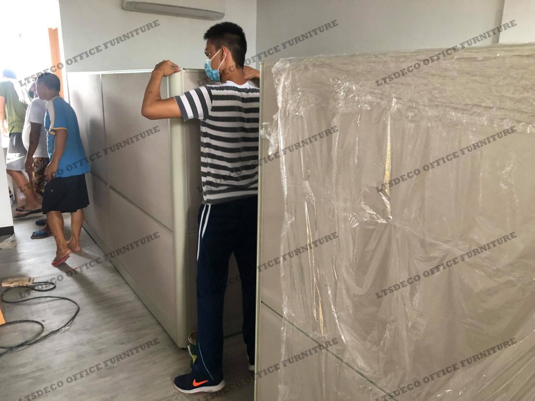 FULL FABRIC PANEL DIVIDER OFFICE PARTITION FURNITURE on Carousell