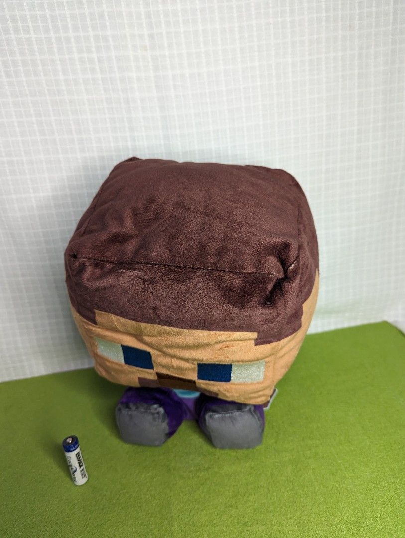 Furyu Mojang Minecraft Steve Sitting Plush Soft Toy with Tag, Hobbies ...