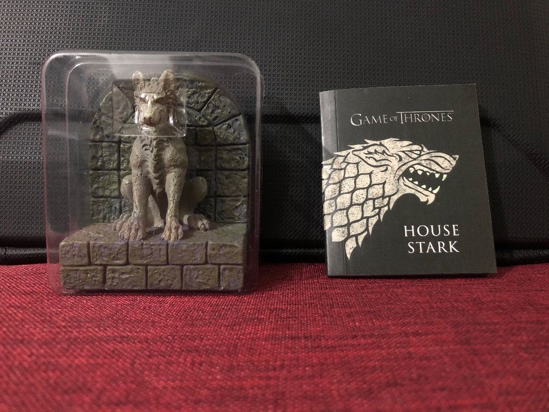 Game Of Thrones Stark Direwolf Stone Statue (ALREADY SOLD), Hobbies ...