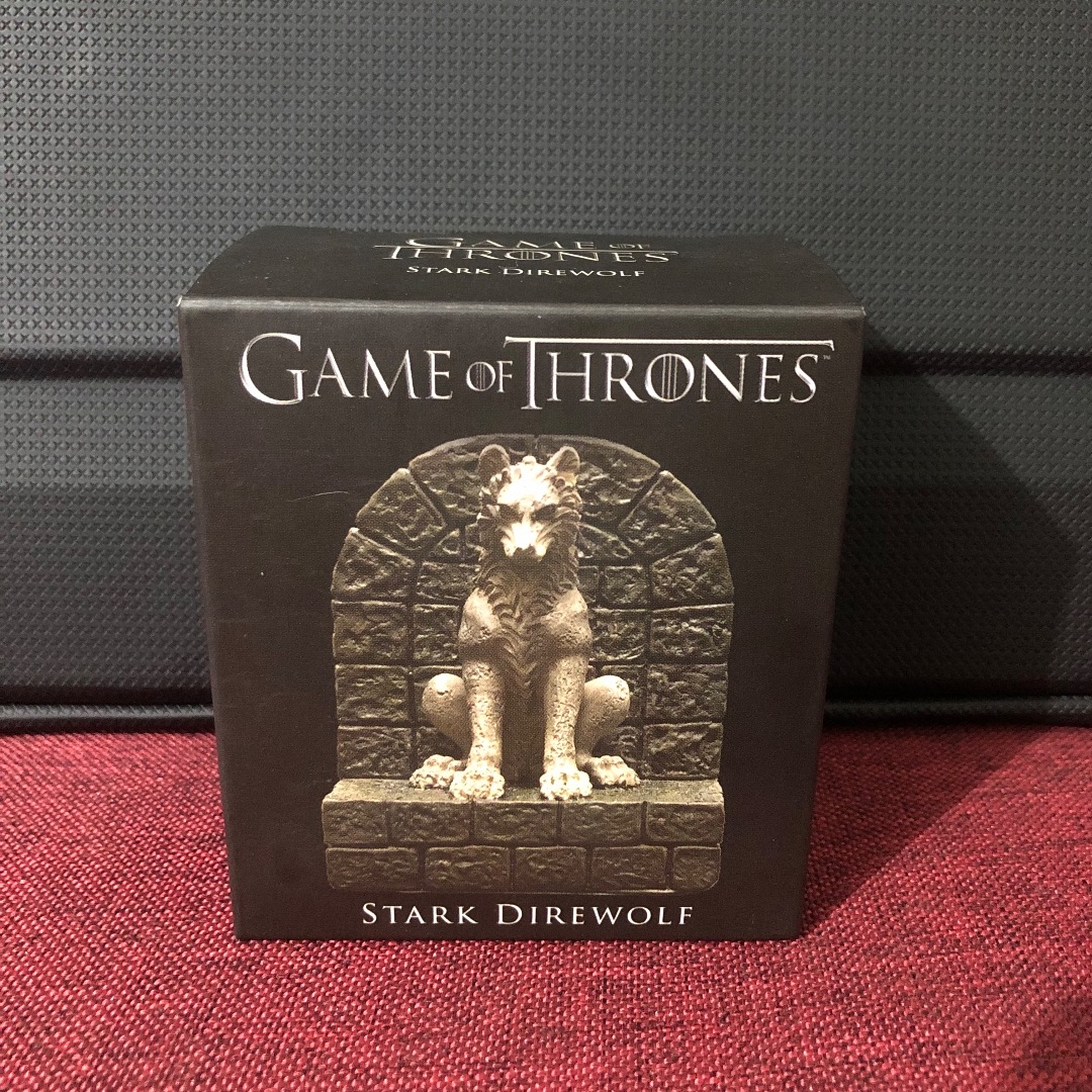 Game Of Thrones Stark Direwolf Stone Statue (ALREADY SOLD), Hobbies ...