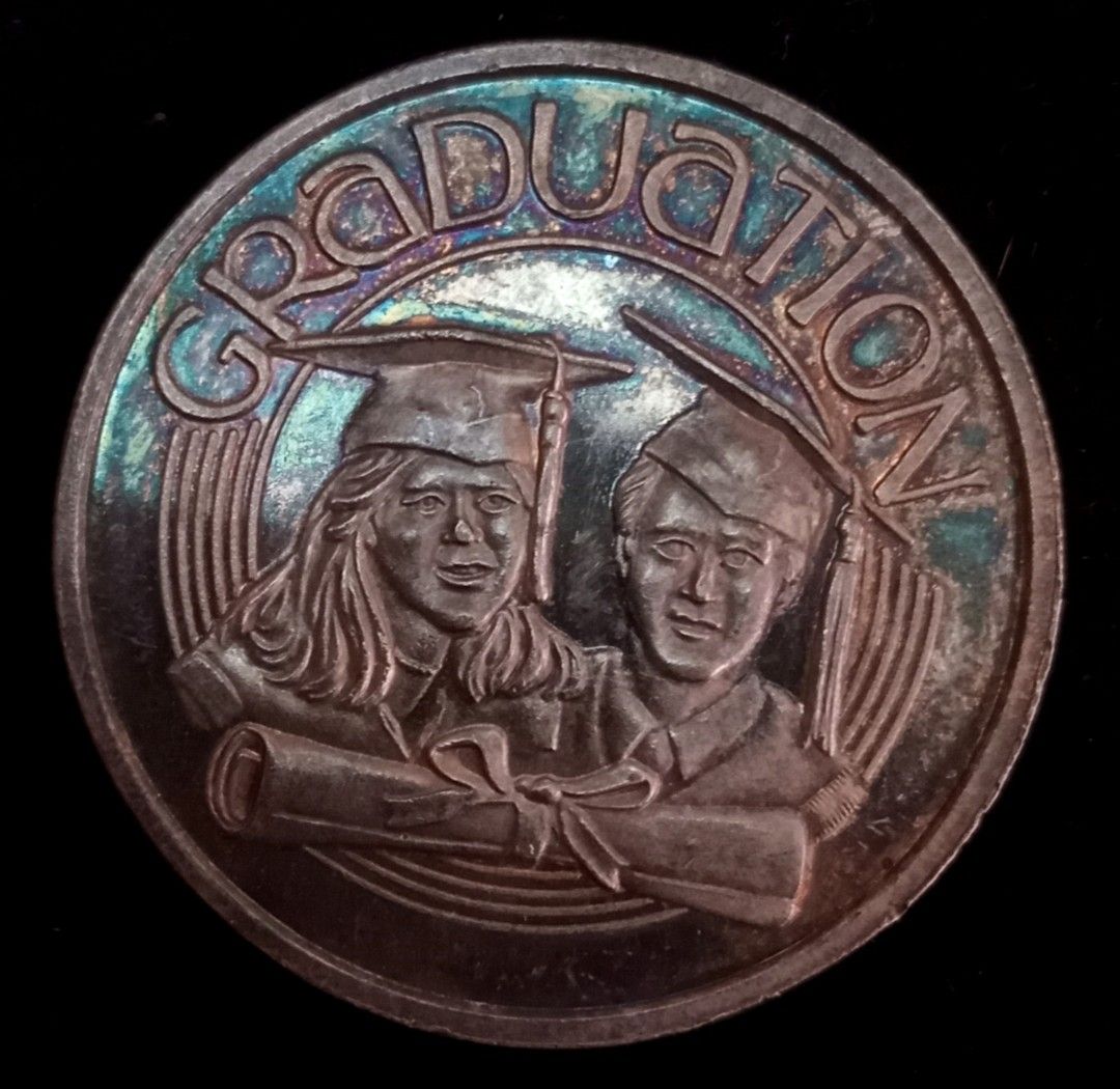 Graduation Silver .999 medal, Hobbies & Toys, Memorabilia ...