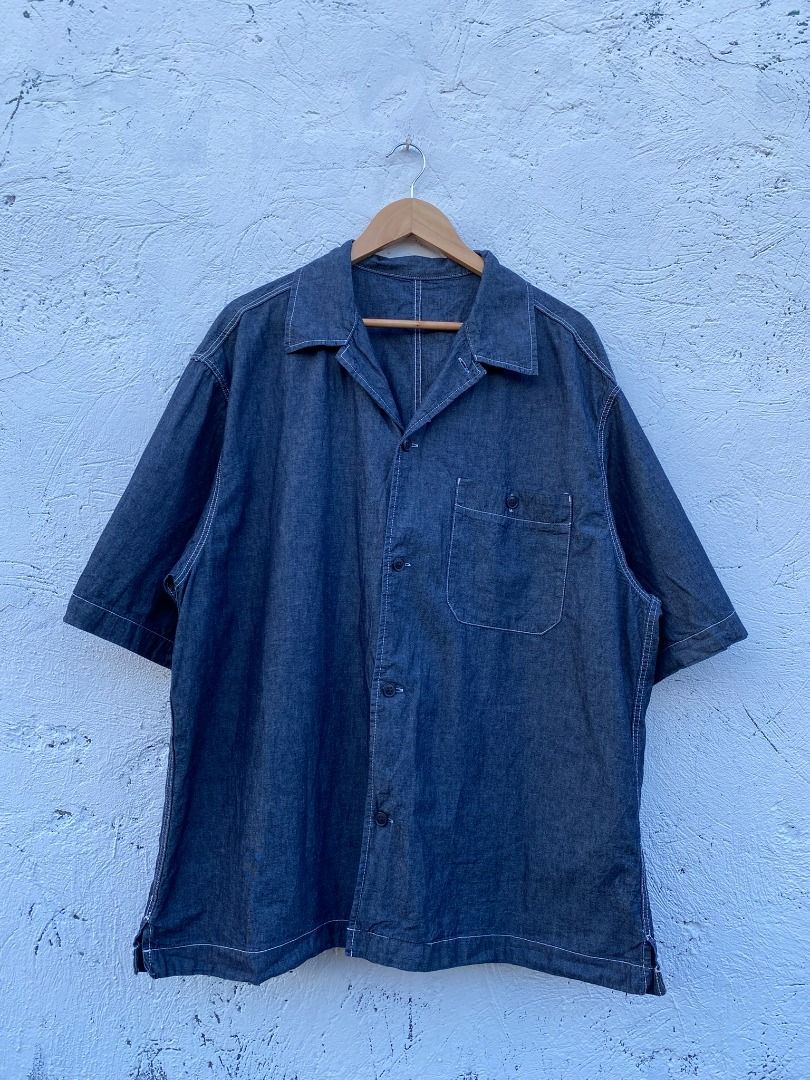 GU Denim Oversized Polo, Men's Fashion, Activewear on Carousell
