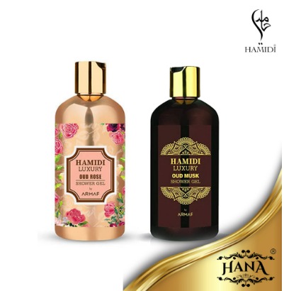 Hamidi Luxury Oud 500ml Shower Gel - Oud Musk / Rose Oud (LSG2709 ...