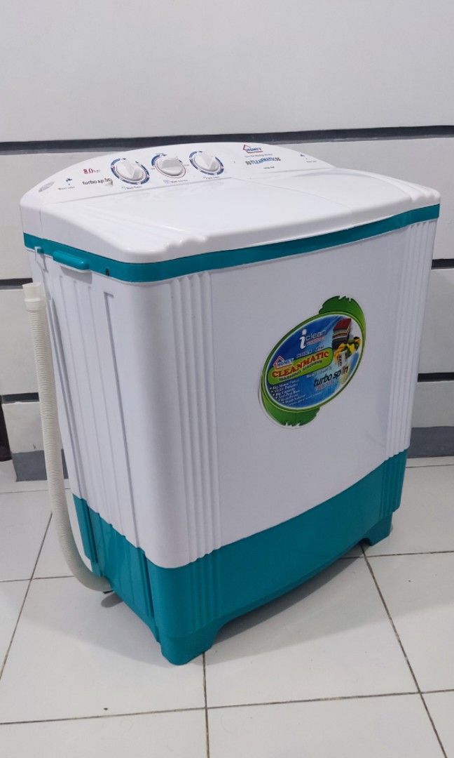 Homey Cleanmatic 8Kg Twin Tub Washing Machine, TV & Home Appliances ...