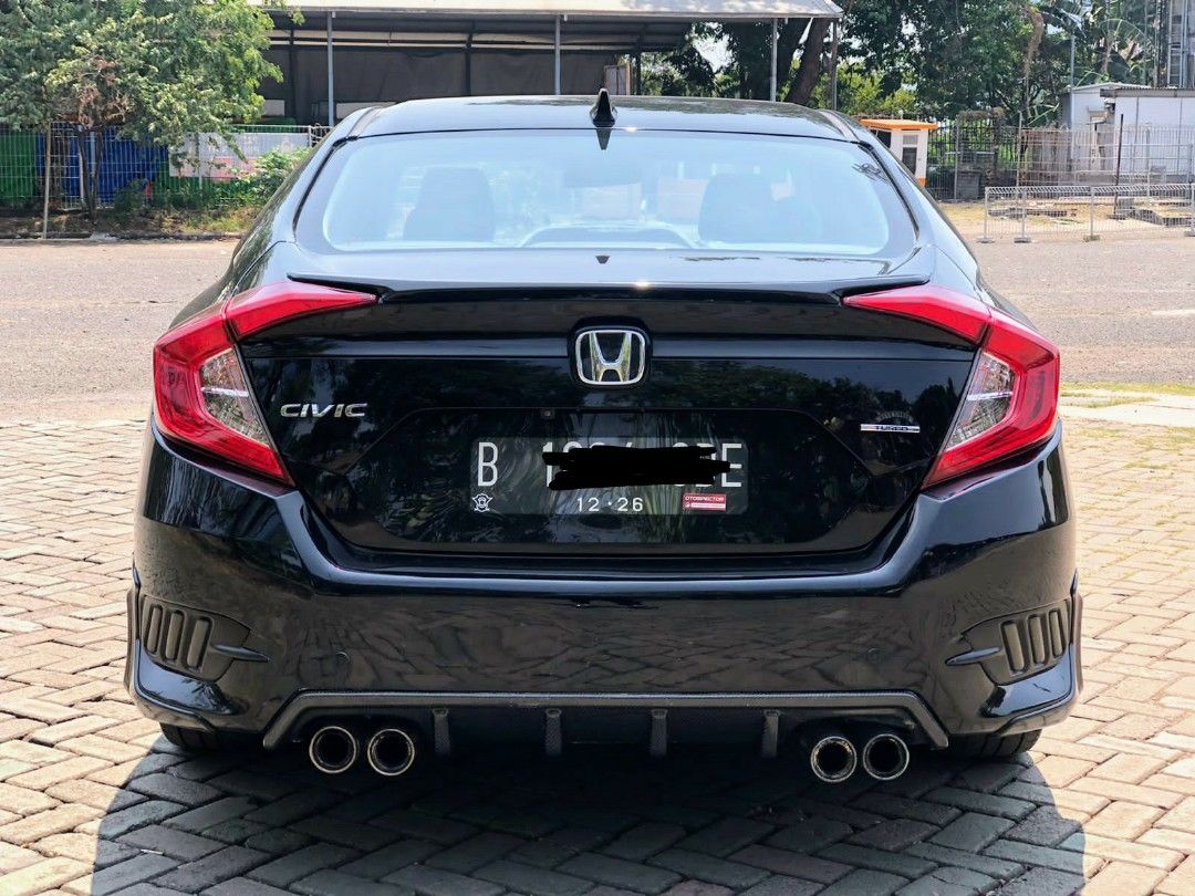HONDA CIVIC TURBO SEDAN AT HITAM 2017, Mobil & Motor, Mobil untuk ...