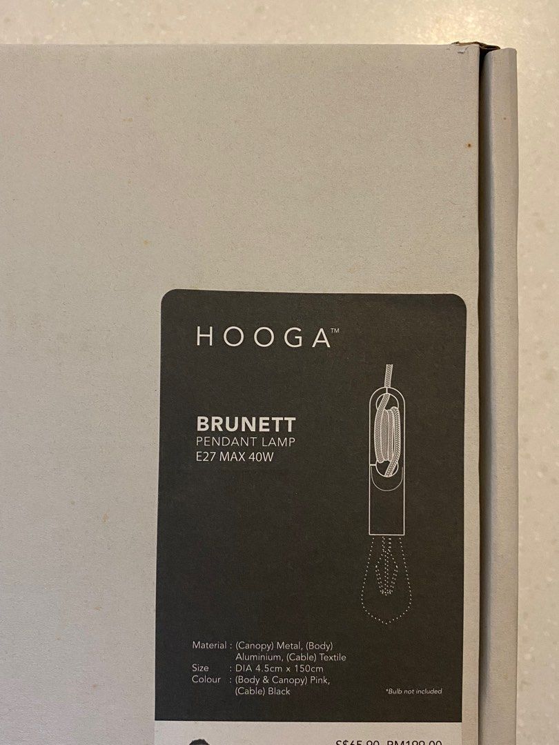 1. HOOGA Brunett Pendant Lamp, Furniture & Home Living, Lighting & Fans ...