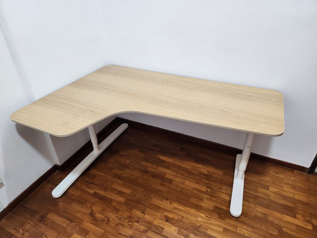 IKEA Bekant L Shaped Study Desk Table, Furniture & Home Living, Furniture, Tables & Sets on ...