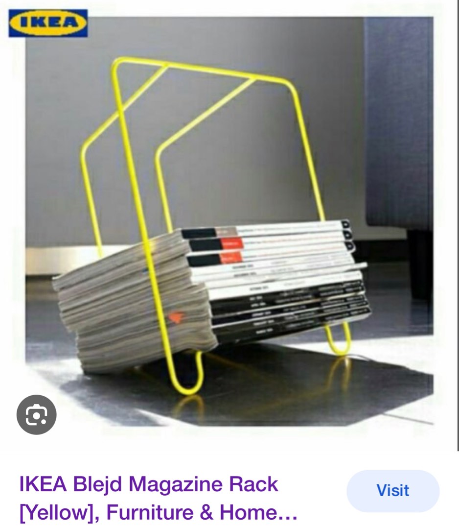 Ikea BLEJD Magazine Rack, Furniture & Home Living, Home Decor, Other ...
