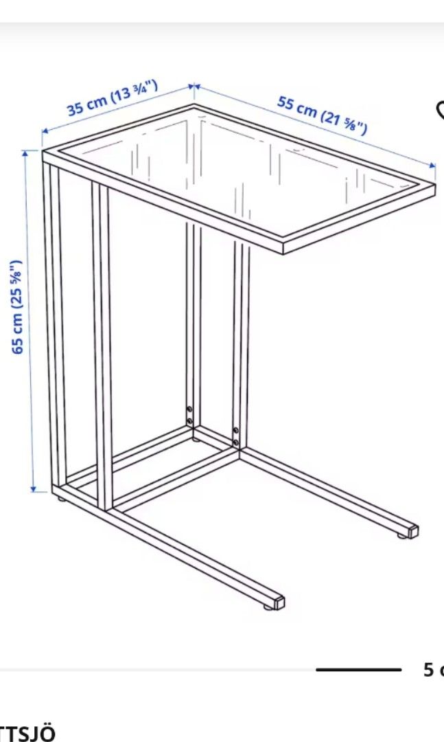 Ikea vittsjo laptop table, Furniture & Home Living, Furniture, Tables ...