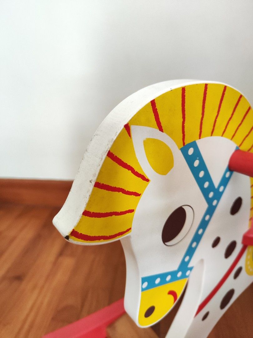 Punggol | Janod wooden rocking horse for 12 months +, Babies & Kids ...
