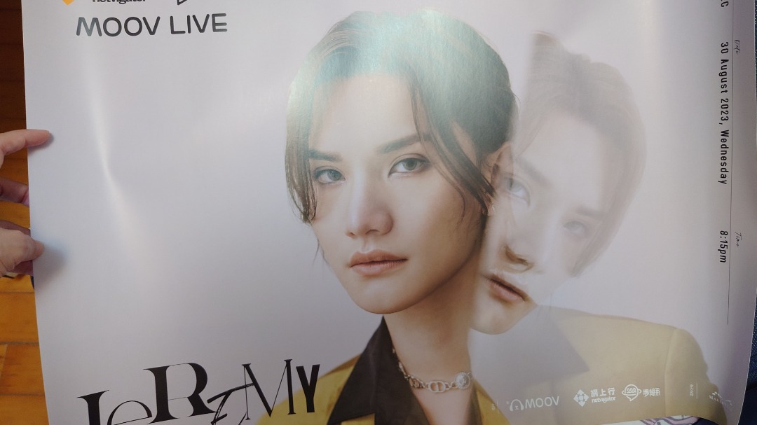 Jeremy moov live poster (一set兩張), 興趣及遊戲, 收藏品及紀念品, 明星周邊 - Carousell