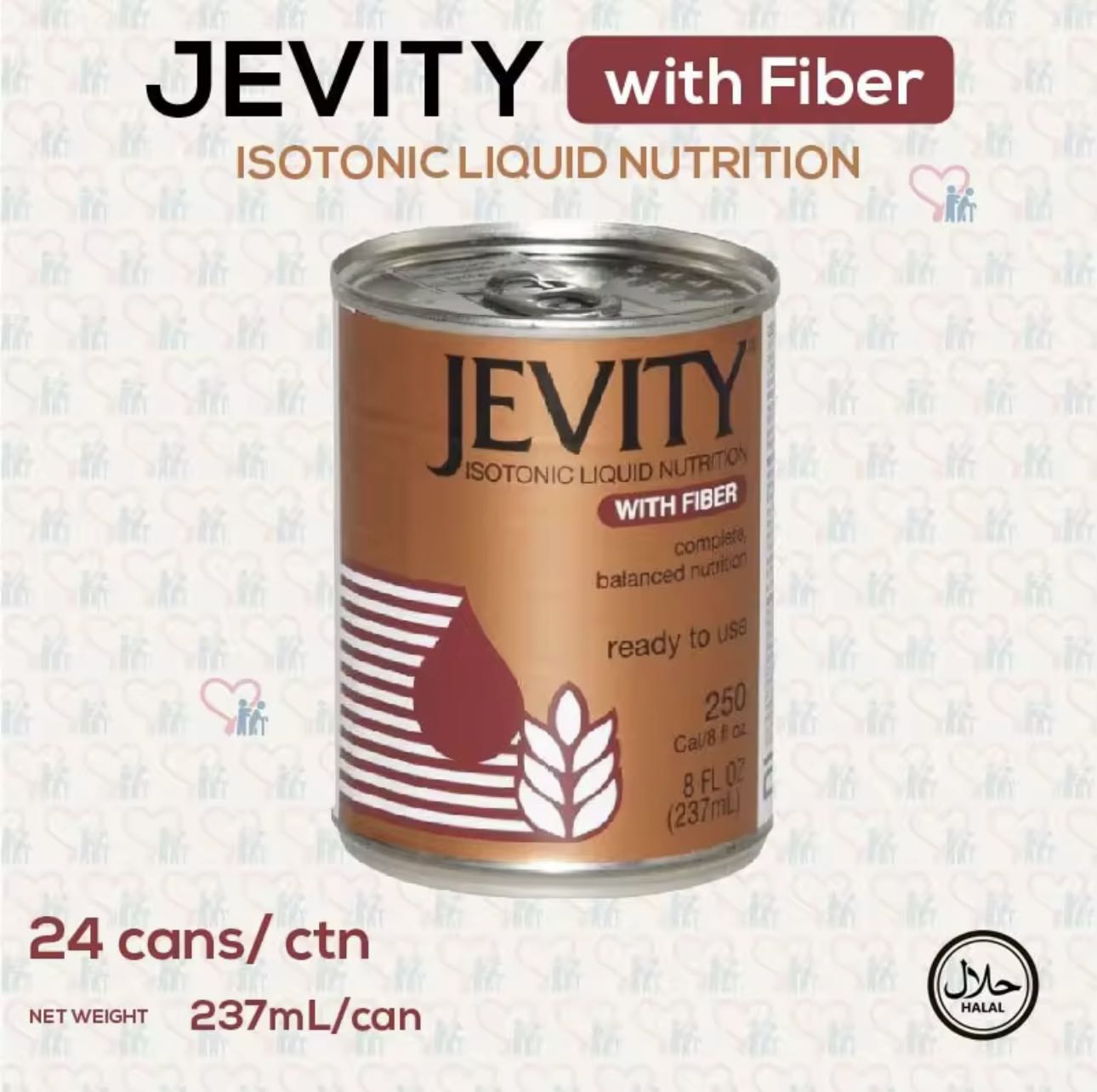 Jevity With Fiber 237ml 250 cal- Isotonic Nutrient Cavity Ready to ...