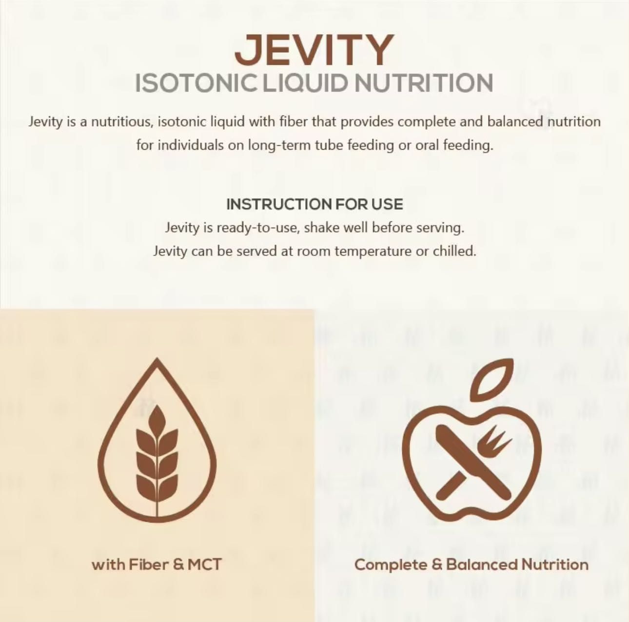 Jevity With Fiber 237ml 250 cal- Isotonic Nutrient Cavity Ready to ...