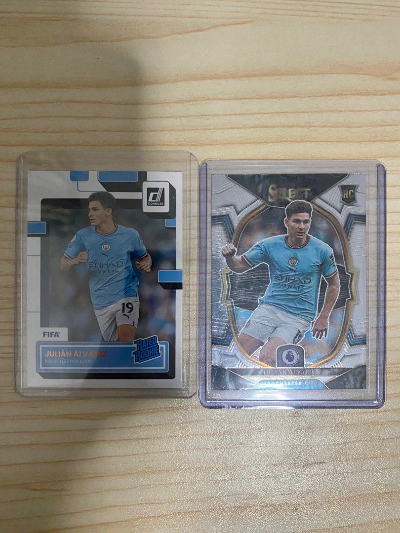 Julian Alvarez Rookie Football Soccer Manchester City Card Lot, Hobbies ...