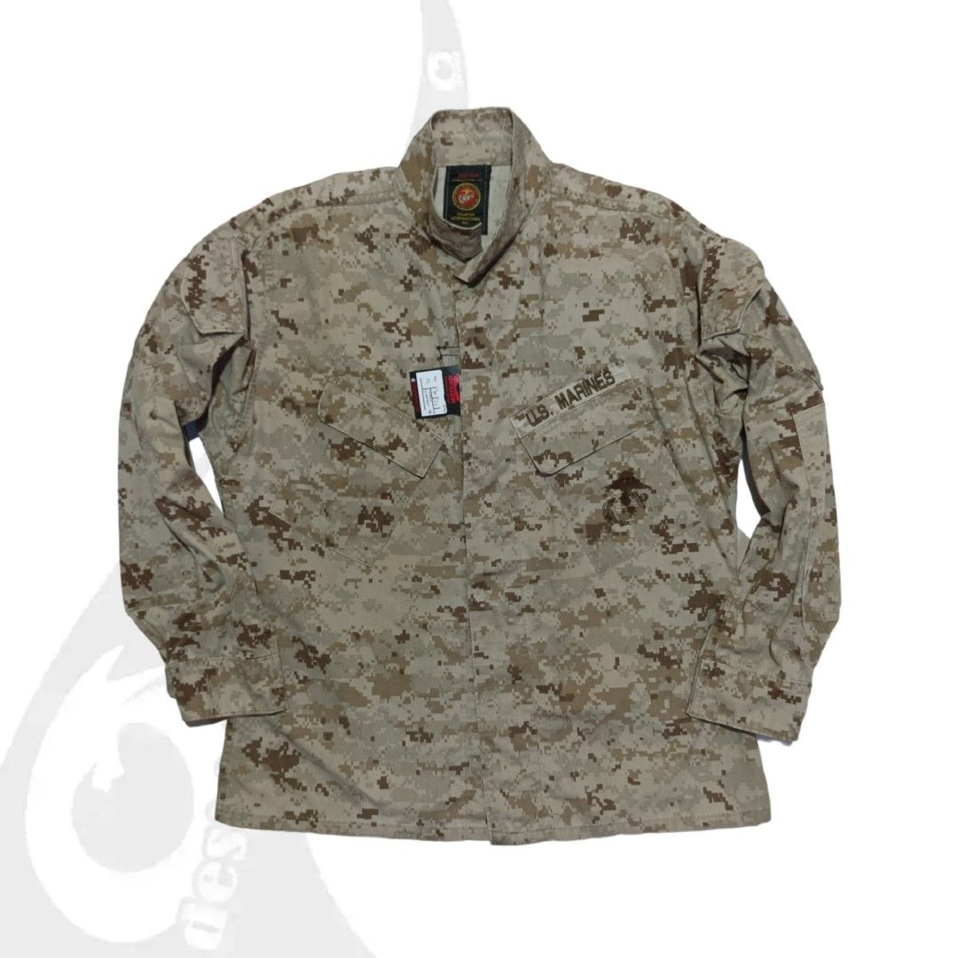 Kemeja seragam bdu desert marpat us army camo, Fesyen Pria, Pakaian , Atasan di Carousell