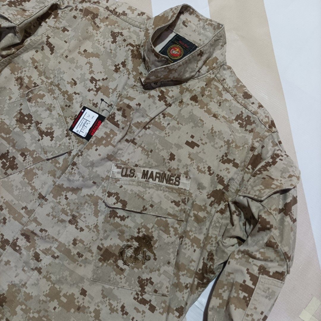 Kemeja seragam bdu desert marpat us army camo, Fesyen Pria, Pakaian , Atasan di Carousell