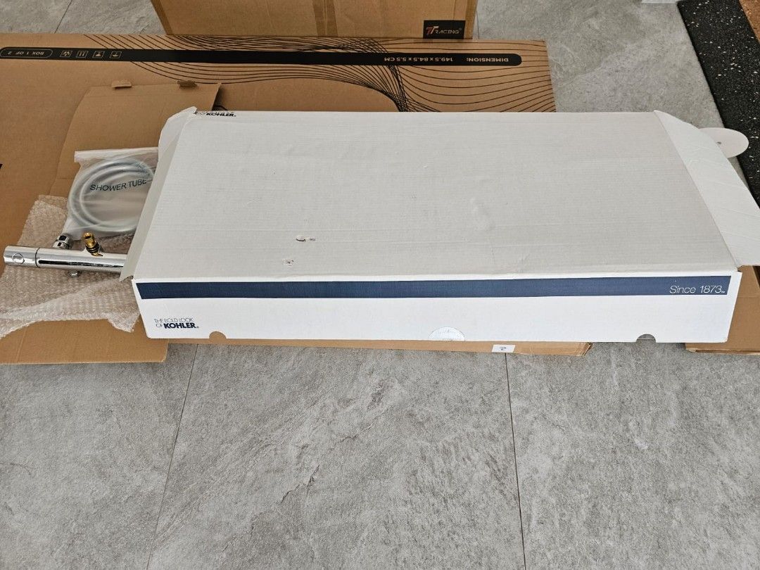 KOHLER Viteo Thermostatic shower column with Renew Handshower Katalyst ...