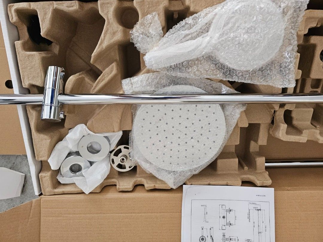 KOHLER Viteo Thermostatic shower column with Renew Handshower Katalyst ...