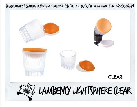 Lambency Lightsphere Cloudy/Clear Flash Photography Diffuser (Attach ...