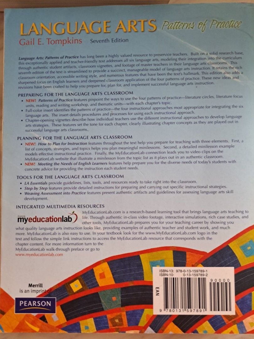 Language Arts Patterns of Practice (7th edition), Hobbies & Toys, Books ...