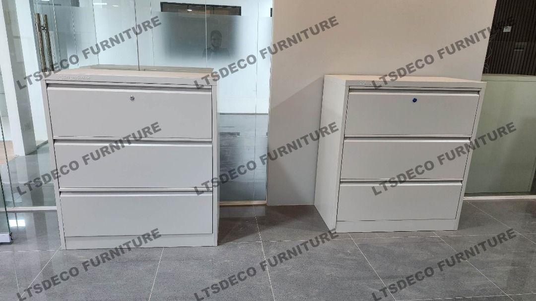 LATERAL FILING CABINET OFFICE FURNITURE OFFICE PARTITION on Carousell